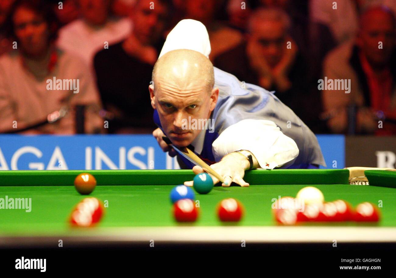 Peter ebdon during the the masters at wembley arena hi-res stock ...