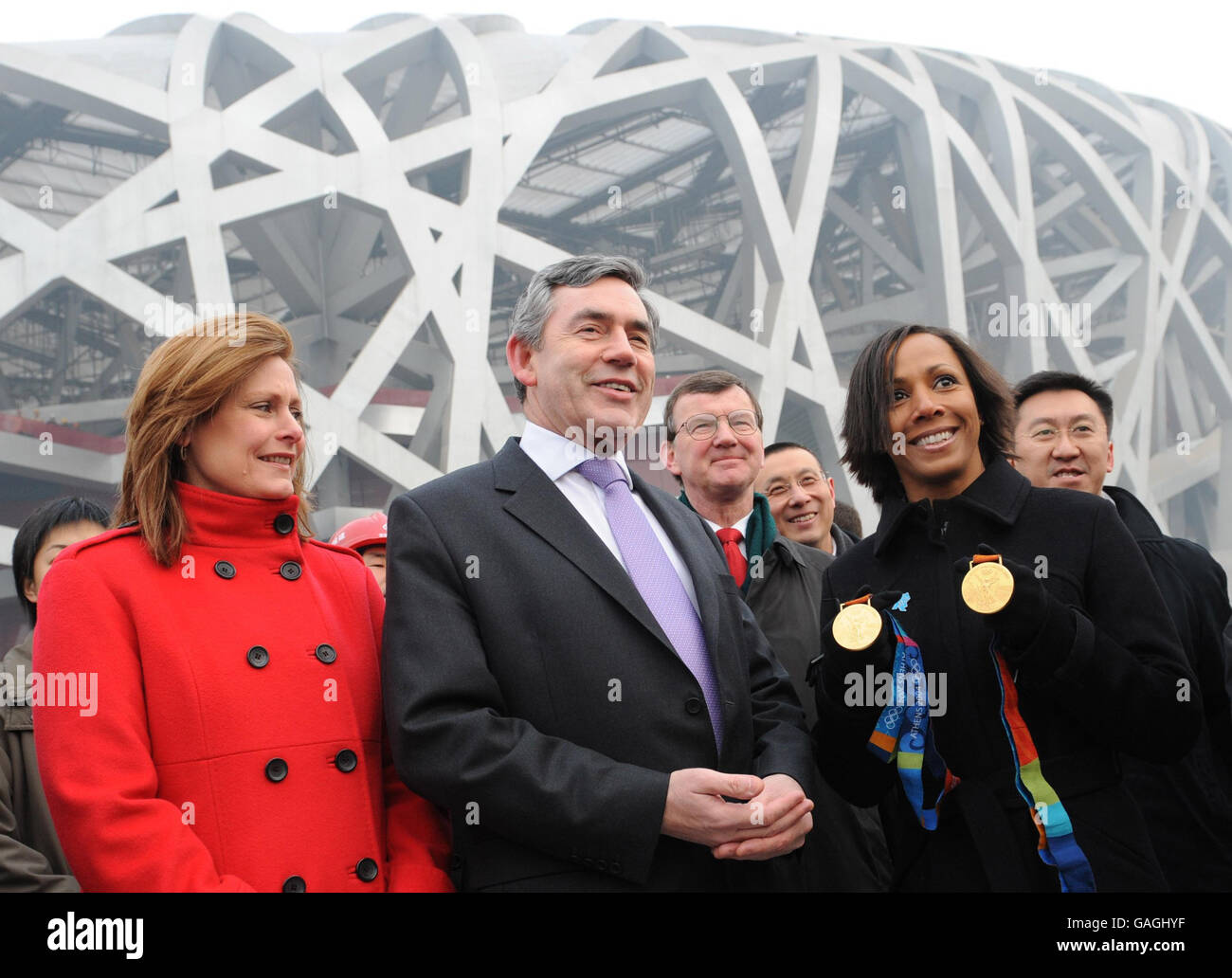 Brown visits China Stock Photo - Alamy