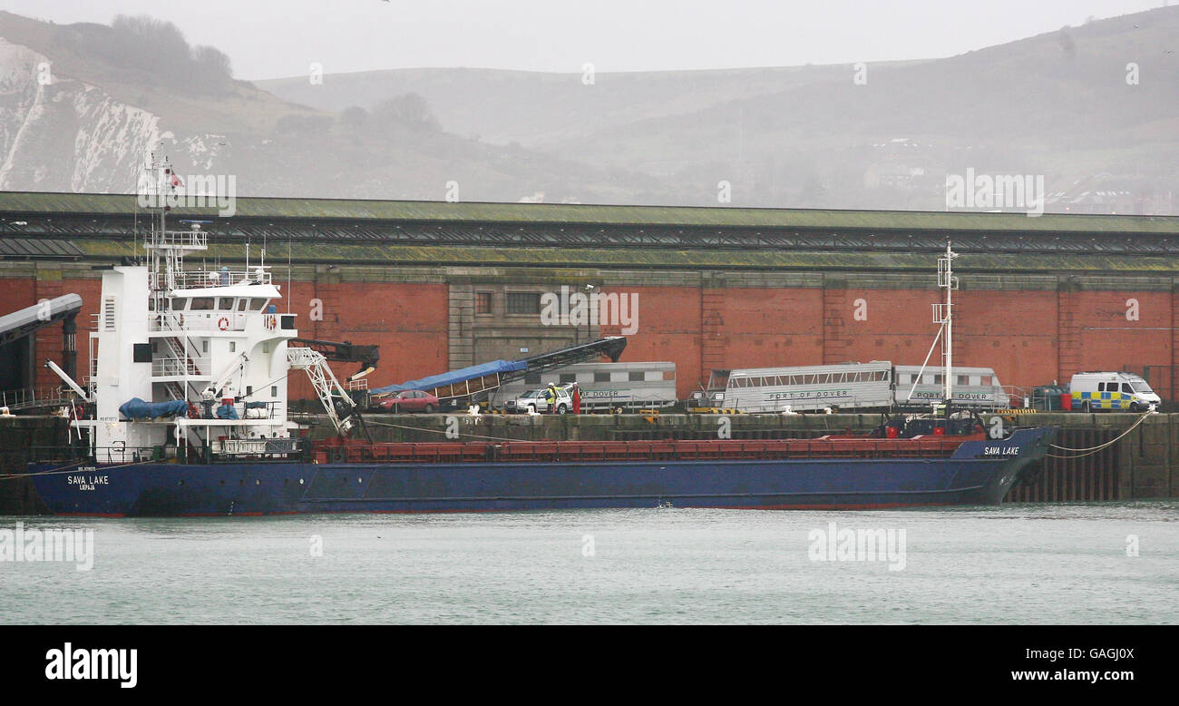 Crew members found dead on ship Stock Photo - Alamy