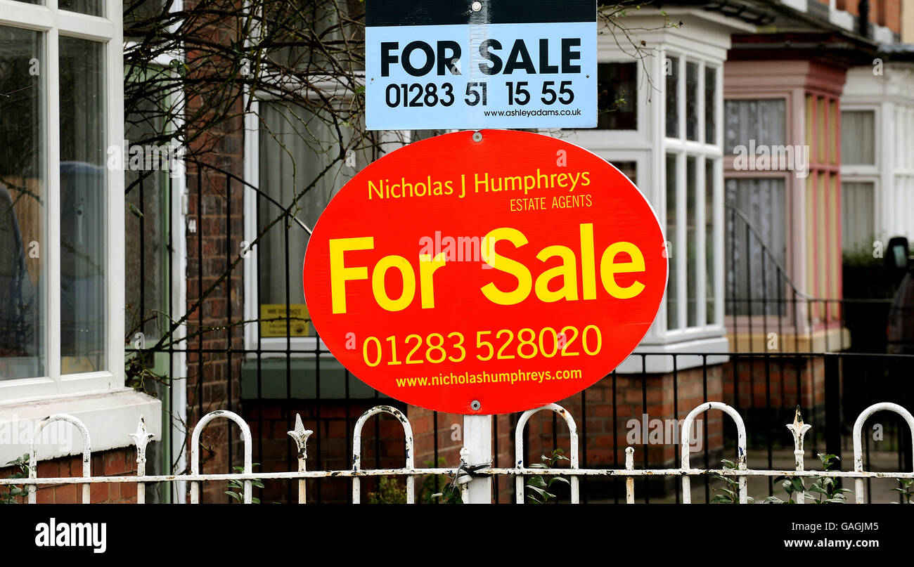 House market slump Stock Photo - Alamy