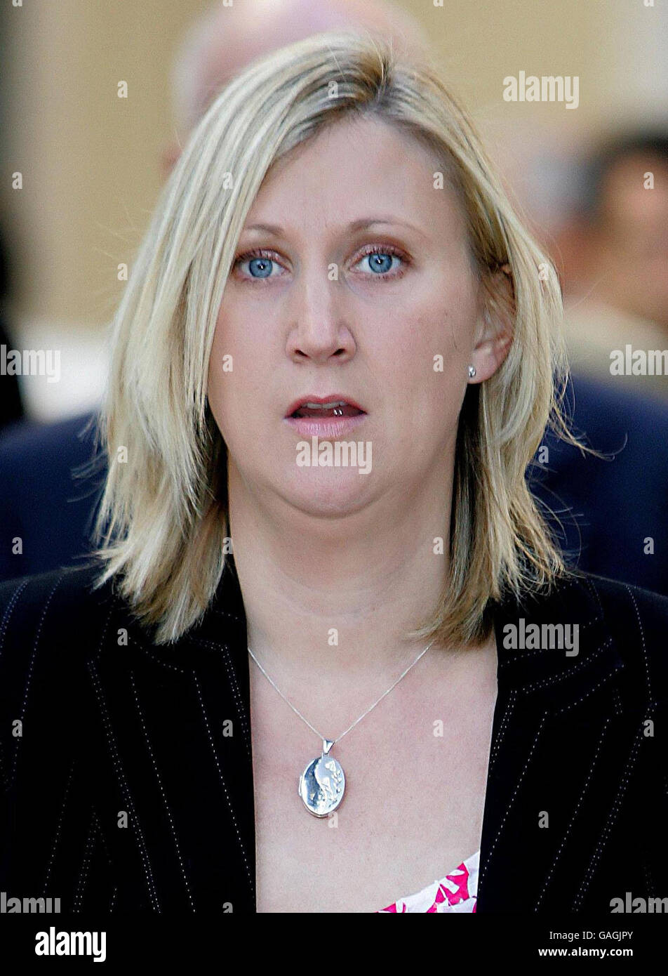 Natasha Hogan, the wife of John Hogan, at the Court House in Chania ...
