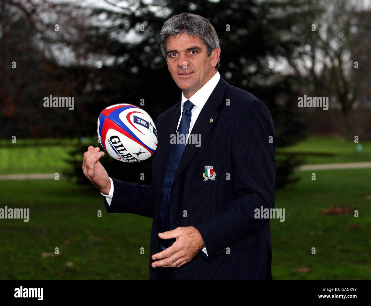 Italy coach Nick Mallett during the RBS 6 Nations Launch at The ...