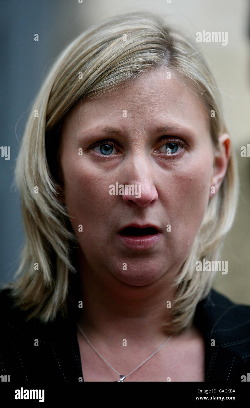 Natasha Hogan, the wife of John Hogan, outside the Court House in ...