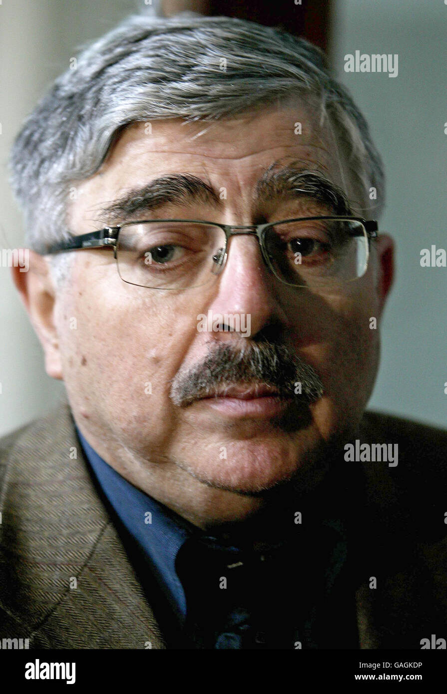 John Hogan lawyer's Dimitris Xiritakis talks to the press after John ...