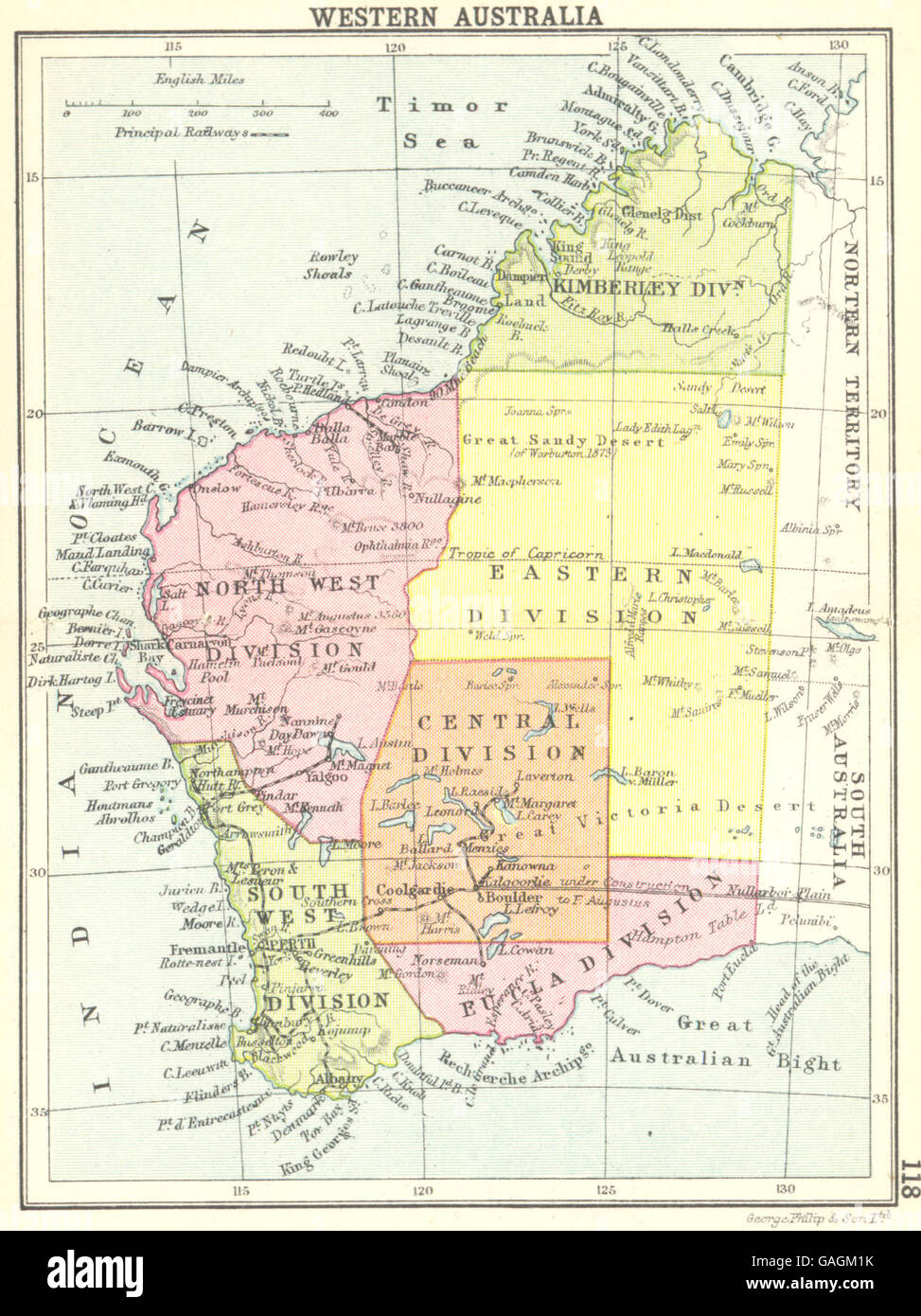 Western Australia Map High Resolution Stock Photography and Images - Alamy