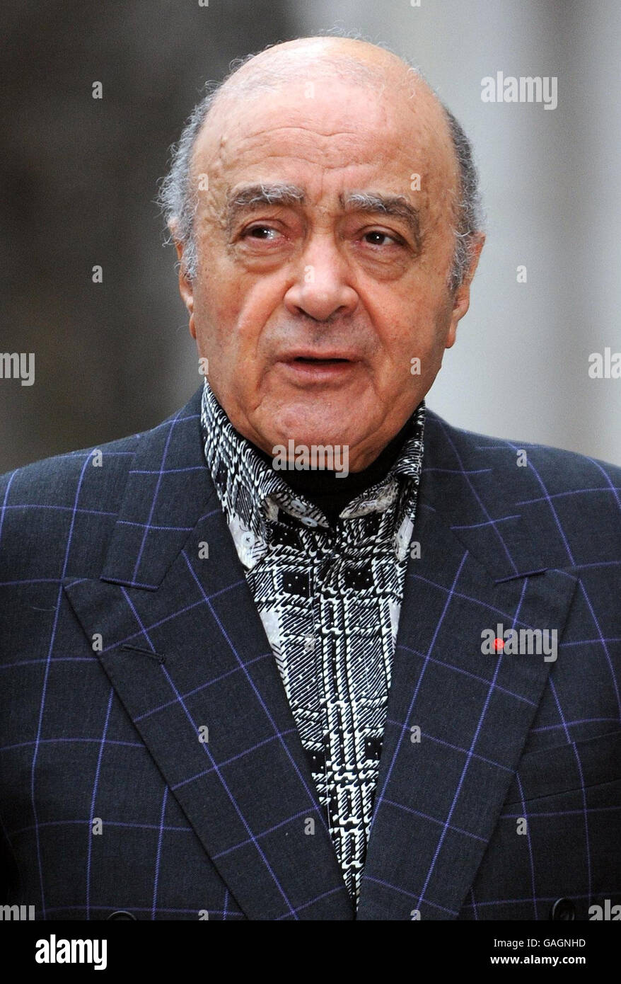 Mohamed Al Fayed arrives at the High Court, London, for the inquest ...