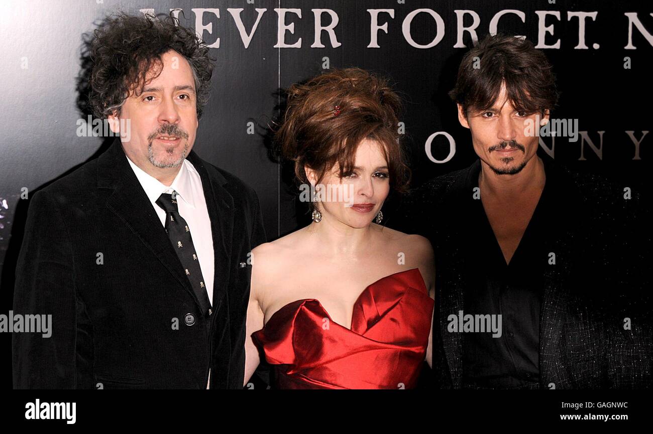 Helena Bonham Carter And Tim Burton And Johnny Depp