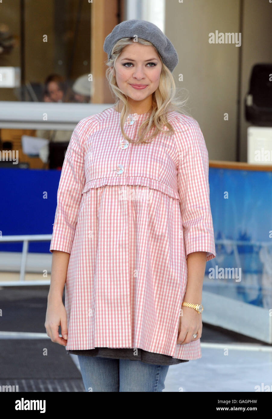 Holly Willoughby, presenter of the show, ahead of Dancing On Ice, which ...