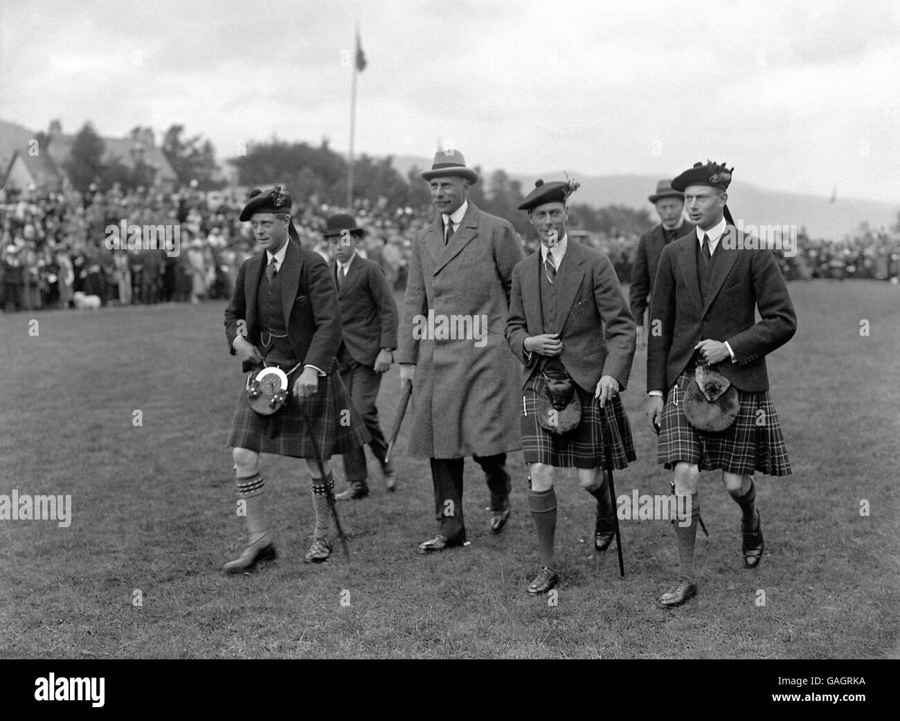 From left to right the prince of wales Black and White Stock Photos ...