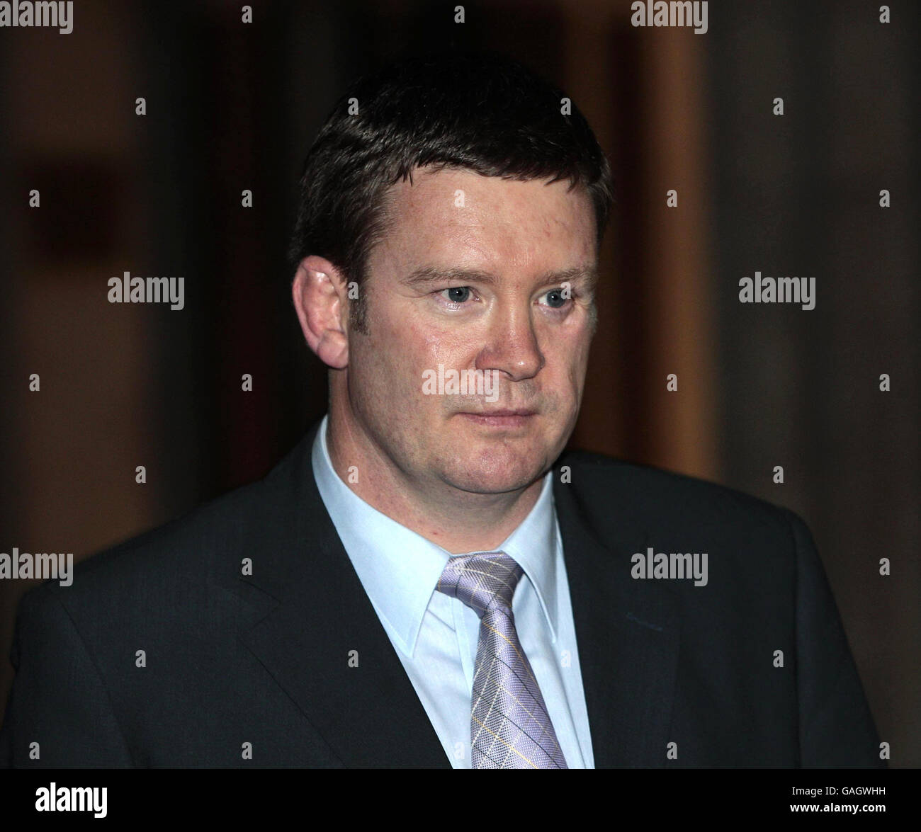 Trevor Rees leaves after giving evidence at the inquest into the death ...