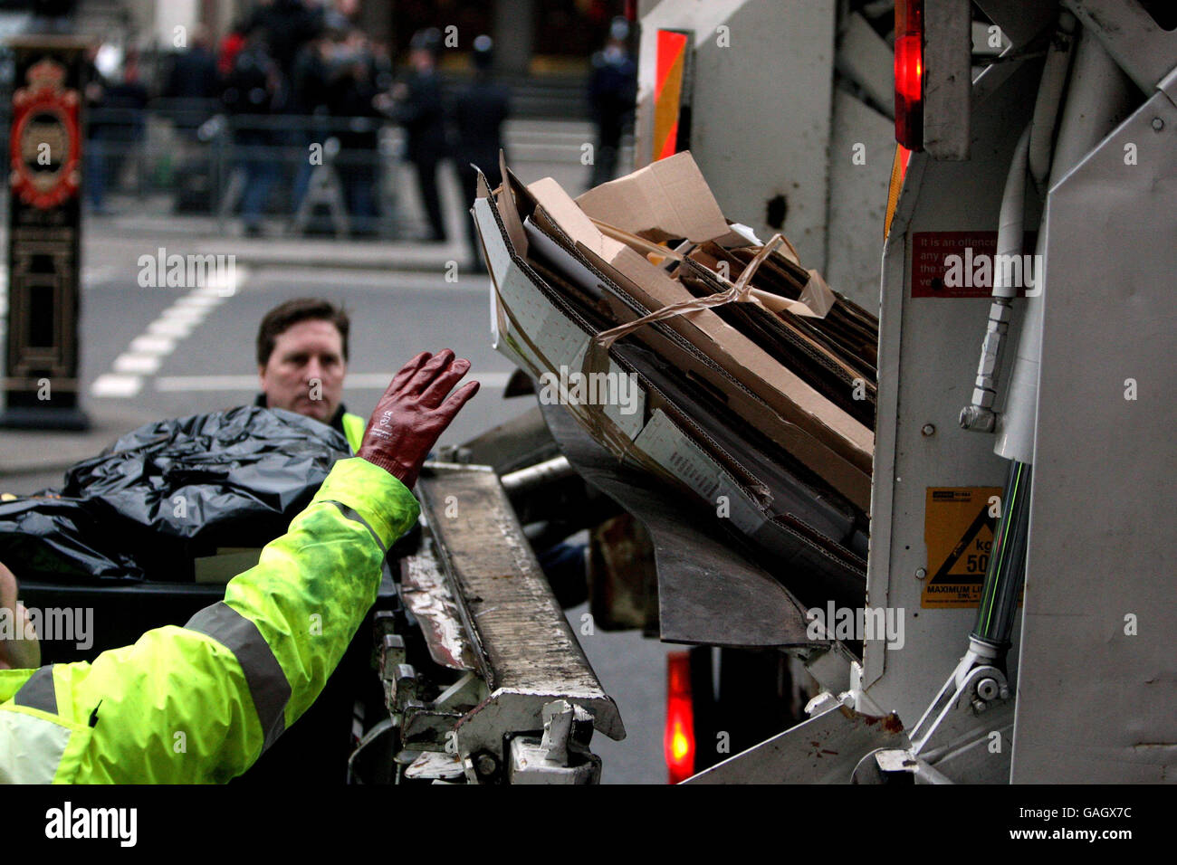 Rubbish collection stock images Stock Photo - Alamy