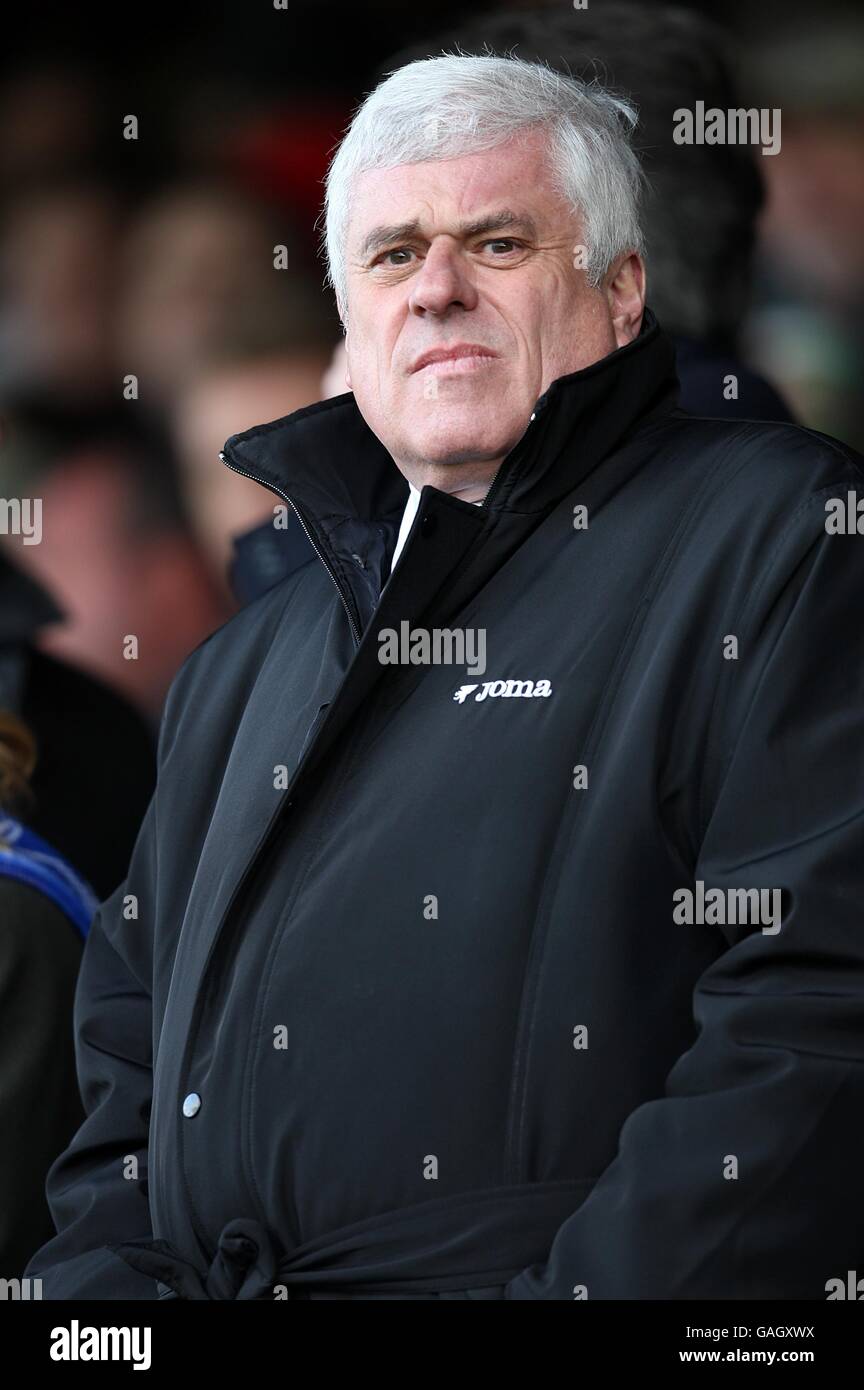 Cardiff city chairman peter ridsdale attends the game hi-res stock ...