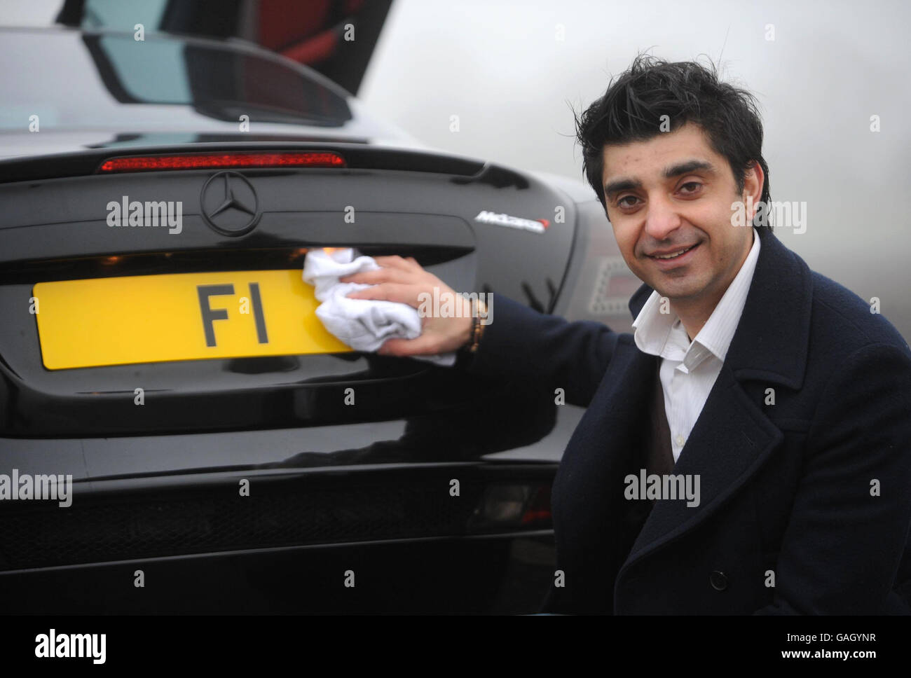 F1 number plate sold Stock Photo - Alamy