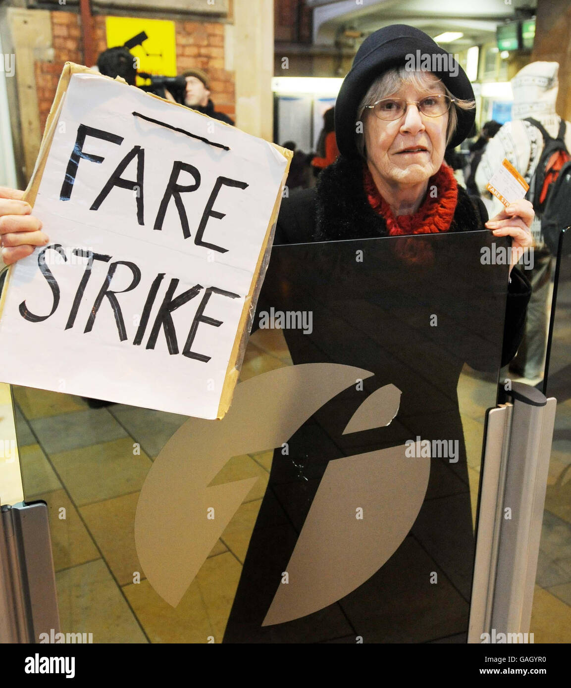 Protest over First Great Western service Stock Photo - Alamy