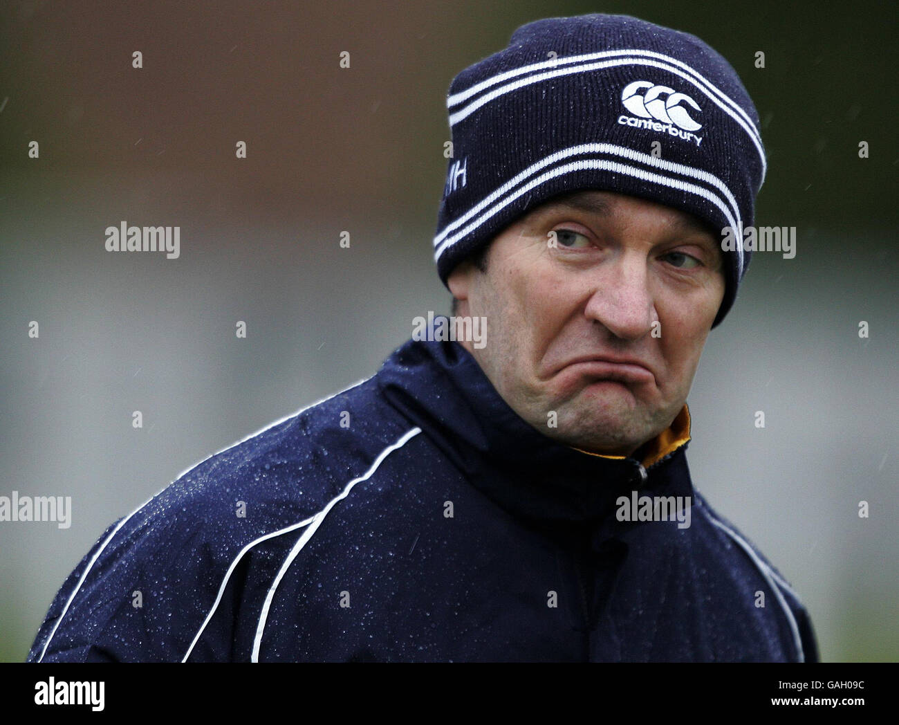 Scotland rugby coach frank during training session at murrayfield hi ...