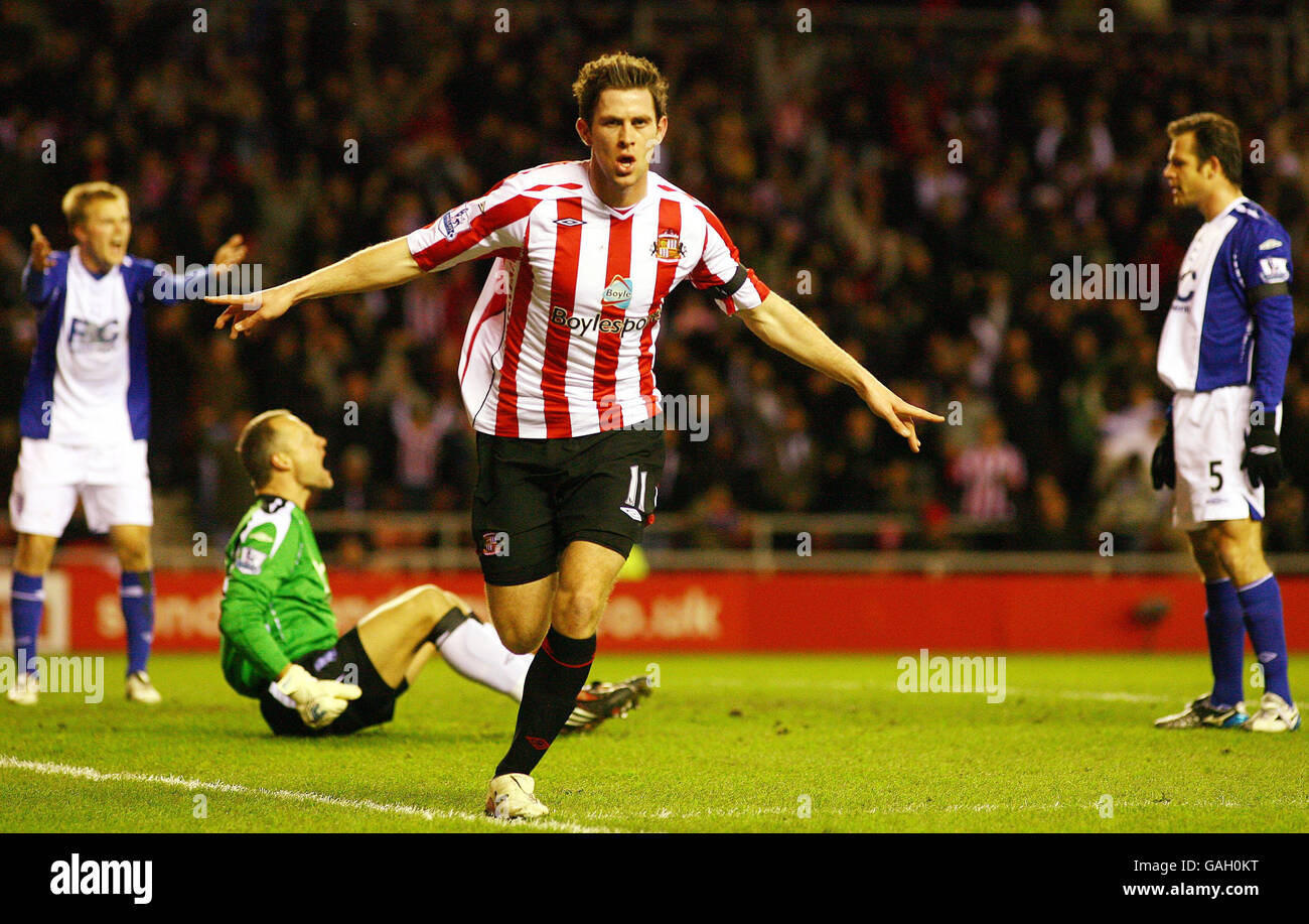 Sunderlands daryl murphy celebrates goal hi-res stock photography and ...