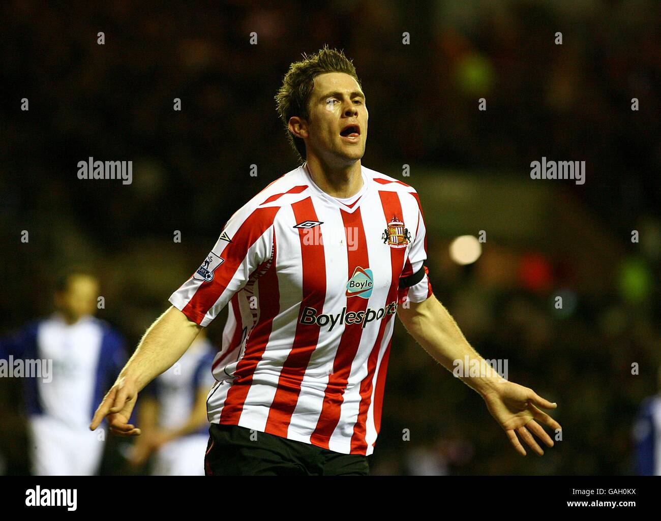 Sunderlands daryl murphy celebrates his goal hi-res stock photography ...