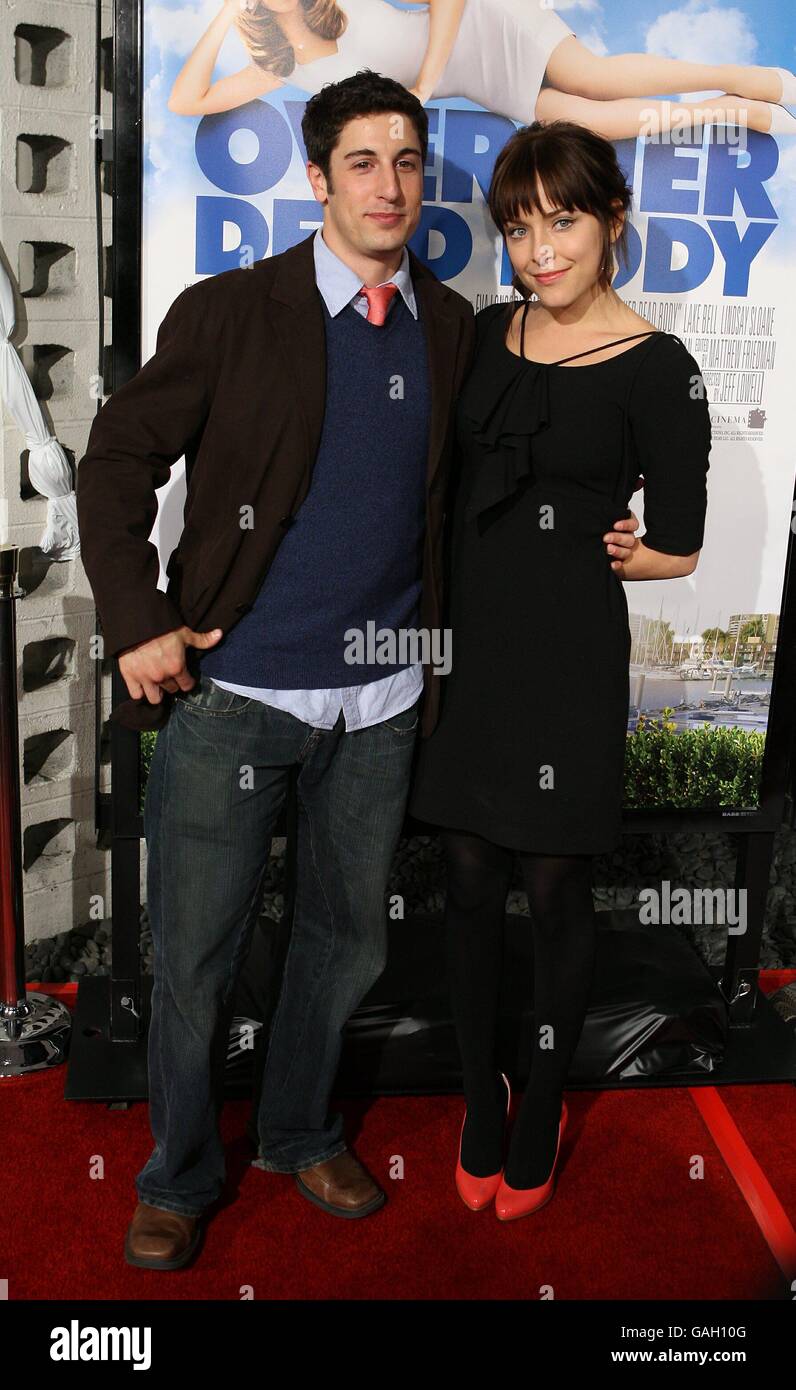 Jason Biggs And Jenny Mollen Arrive At The Premiere For Over Her Dead