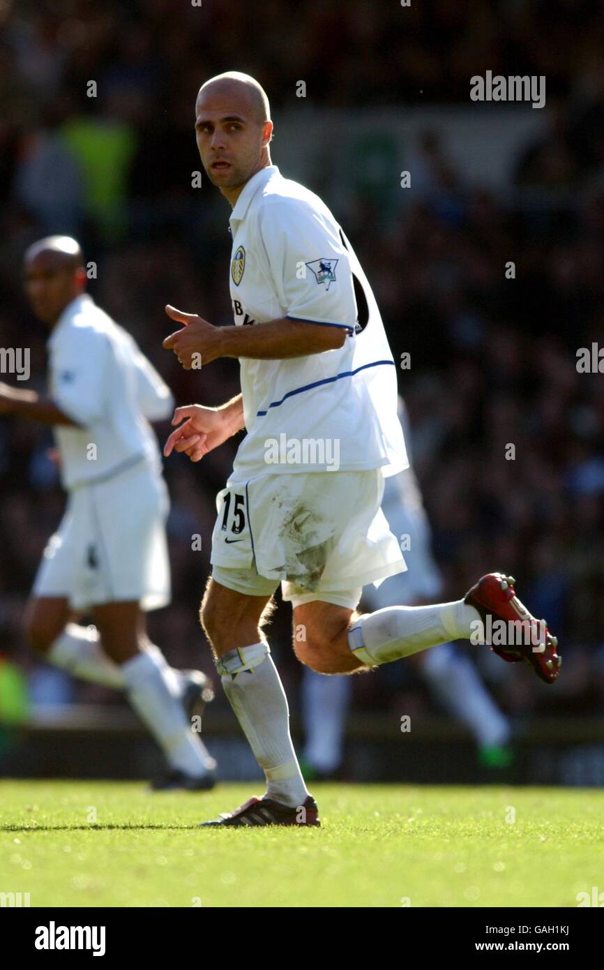 Leeds uniteds teddy lucic in action against liverpool hi-res stock photography and images - Alamy