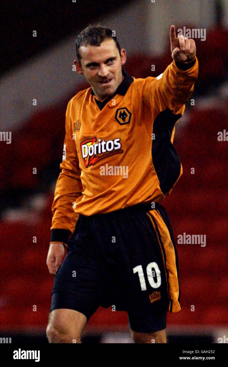 Wolverhampton wanderers colin cameron celebrates scoring their first ...