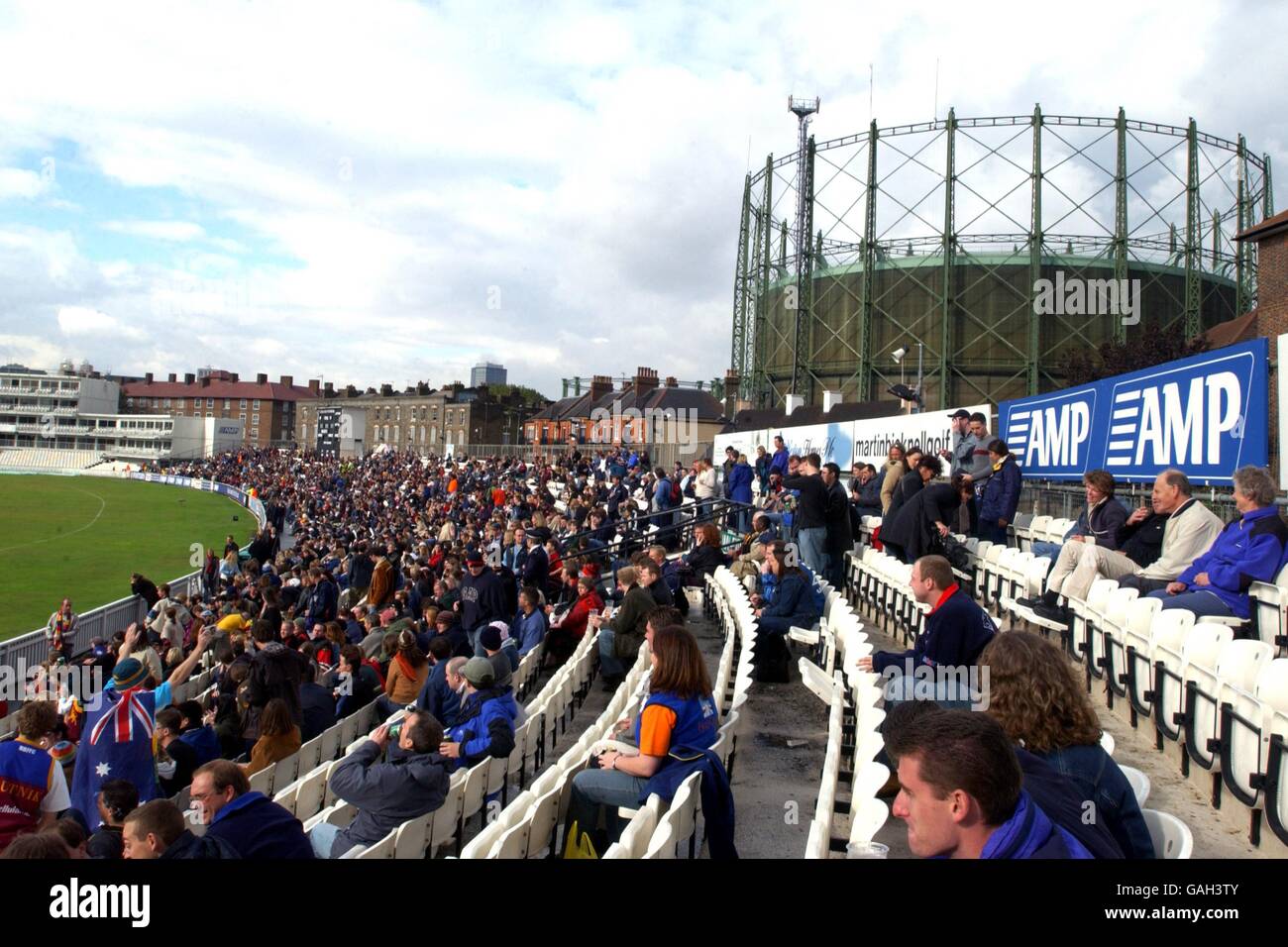 Fans watch the Australian Rules Football at the The Oval Stock Photo ...