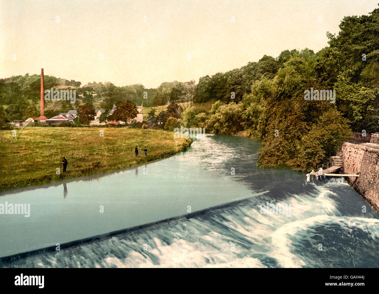 On the Allan Water, Bridge of Allan, Scotland, circa 1900 Stock Photo ...