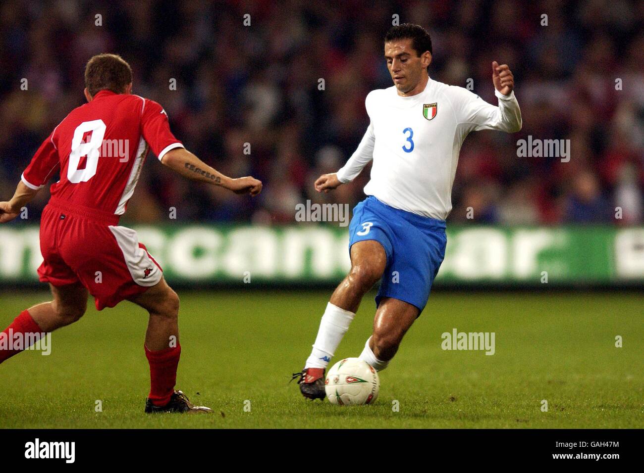 Soccer european championships 2004 qualifier group nine italy v wales ...