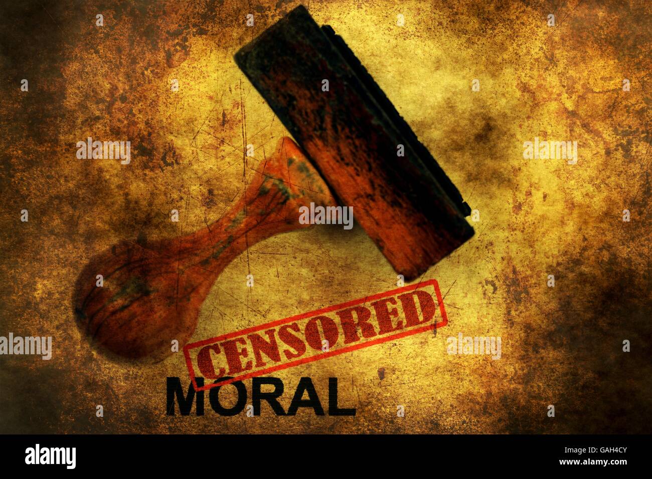 Censored moral grunge concept Stock Photo - Alamy