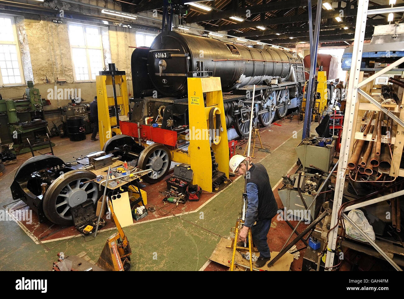 New steam locomotive construction hi-res stock photography and images ...