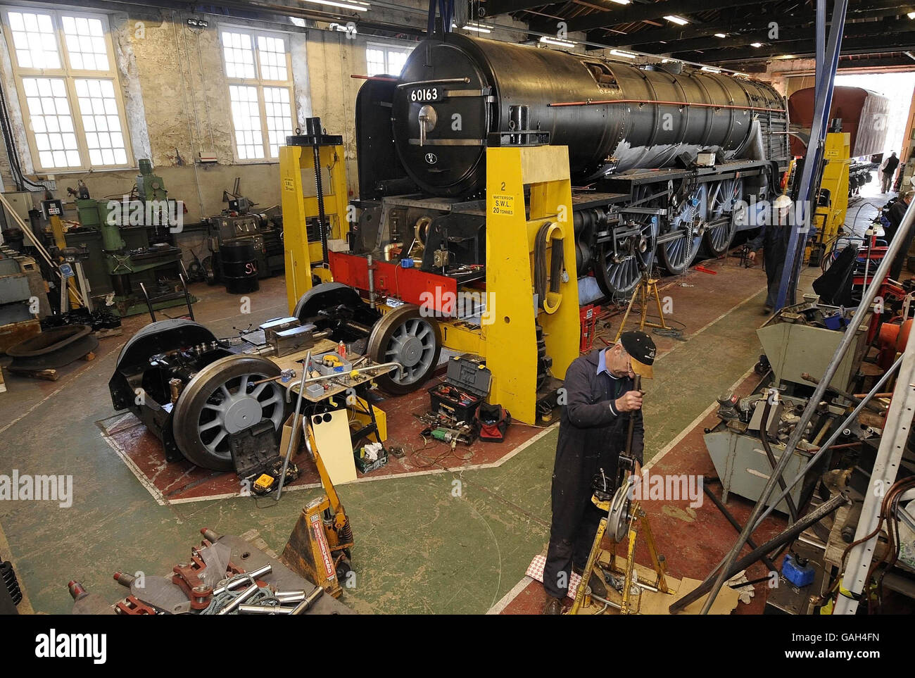New main-line steam train Stock Photo - Alamy