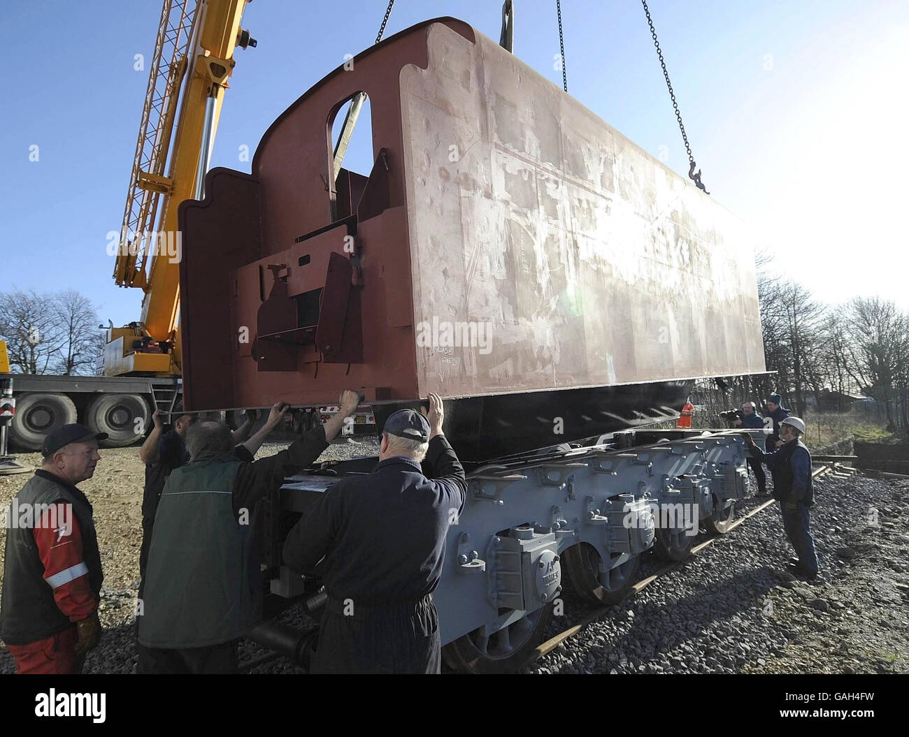 The water tank for the tender to Tornado the first mainline-ready steam ...