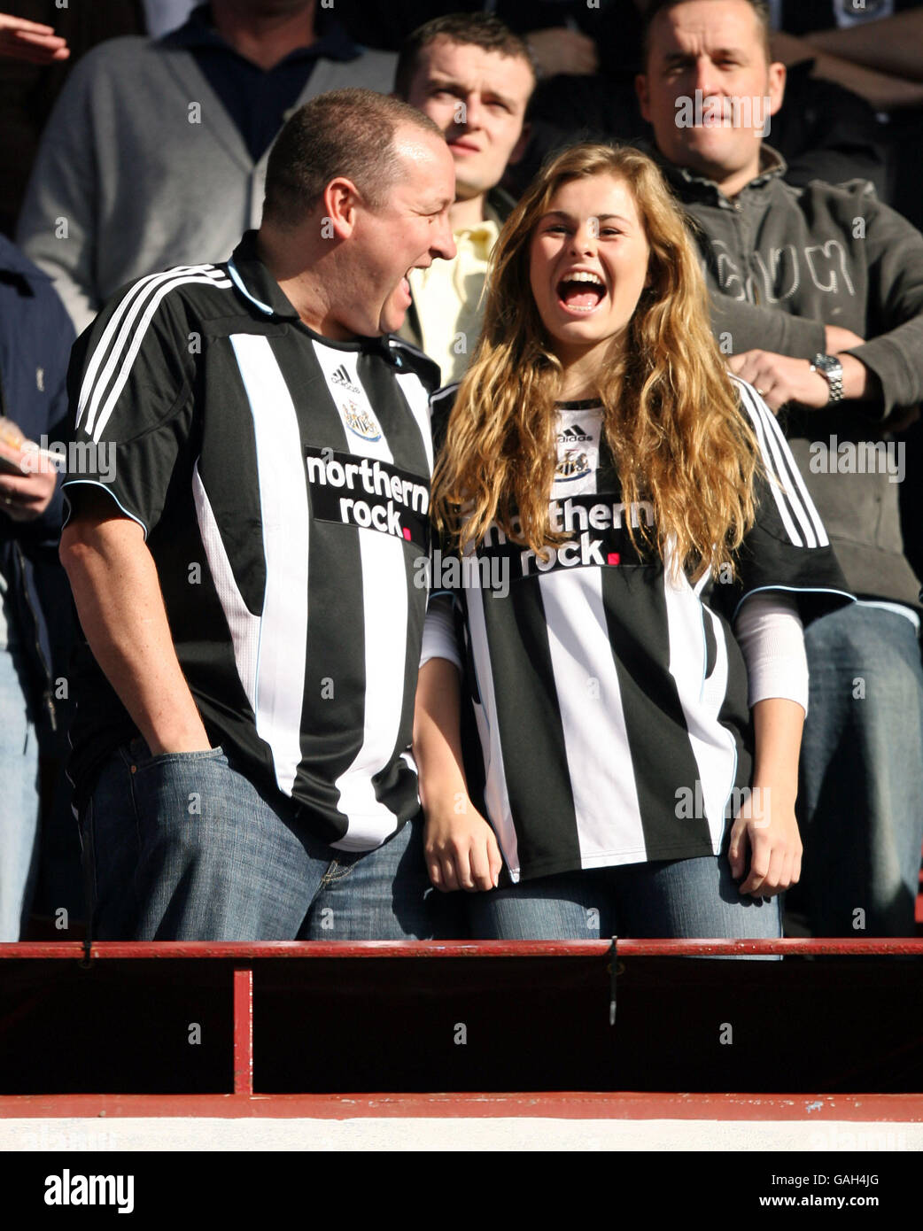 Newcastle owner mike ashley in stands hi-res stock photography and ...