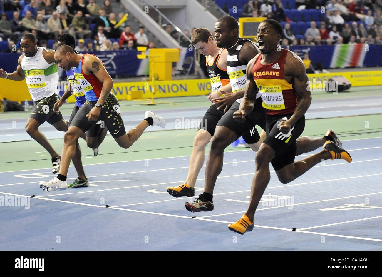 Uk athletics indoor championships and world trials hi-res stock ...