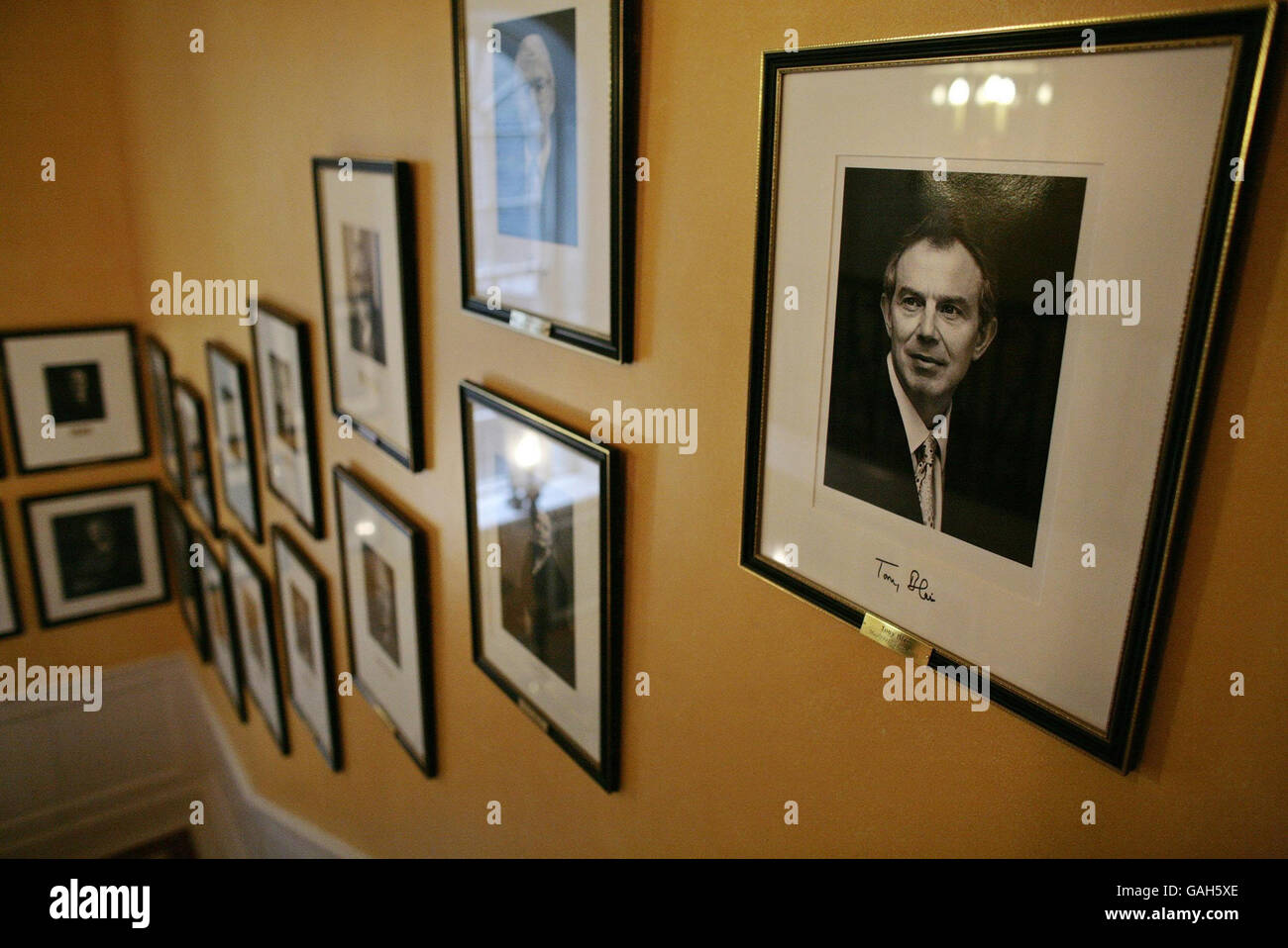 Blair portrait in 10 Downing Street Stock Photo - Alamy