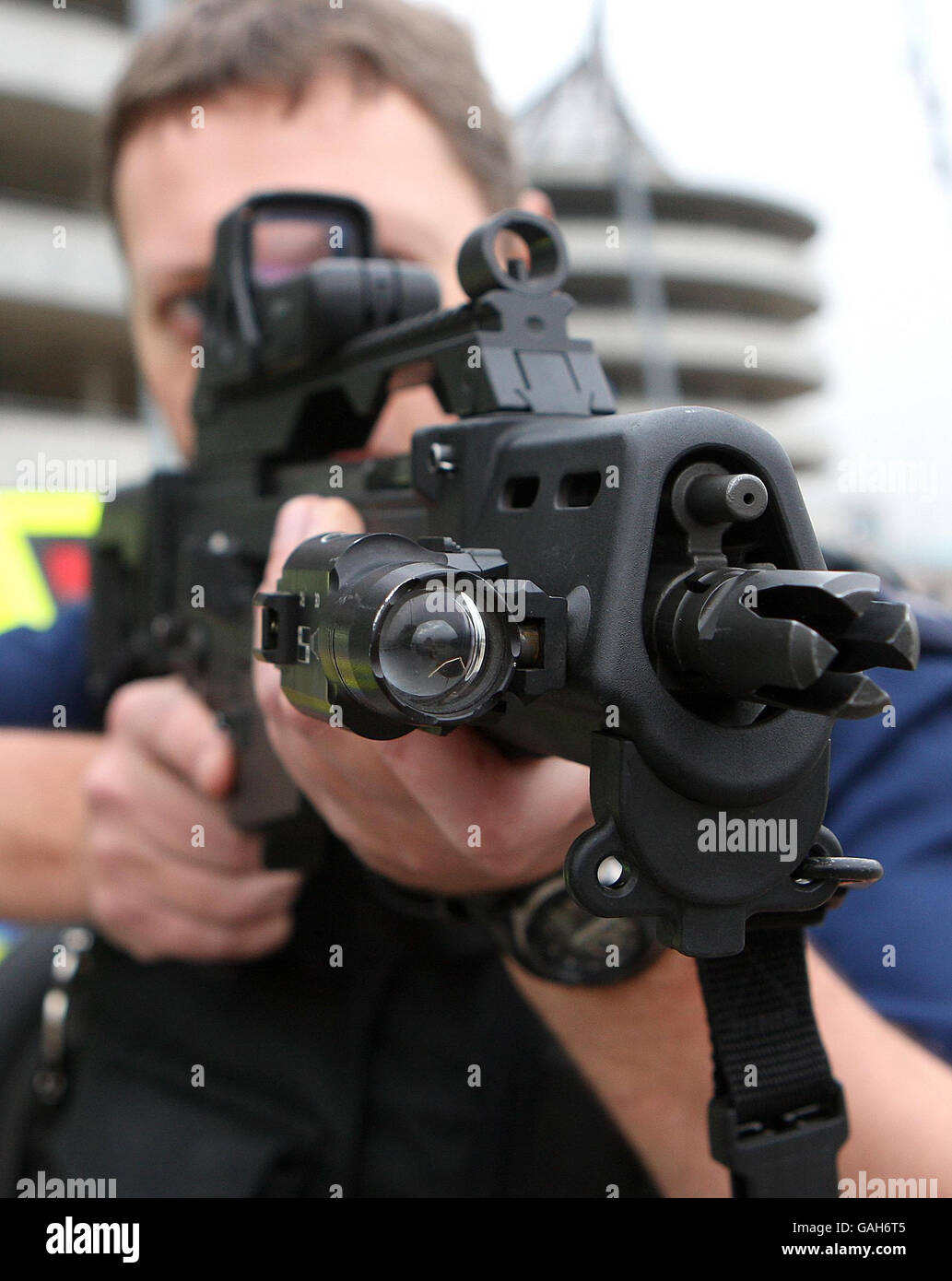 Members of the Greater Manchester Police armed response unit with the ...