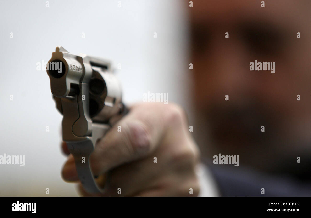 A member of the Greater Manchester Police armed response unit with a ...