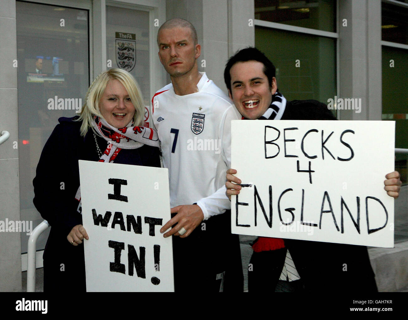 England fans Lucy Howell, 23, & Kieran Lancini, 27, both from London ...