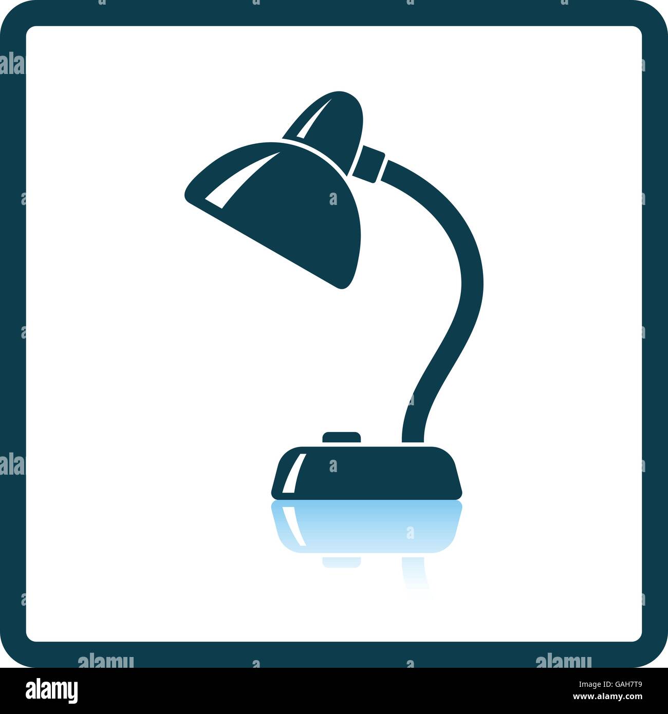 Icon of Lamp . Shadow reflection design. Vector illustration Stock ...