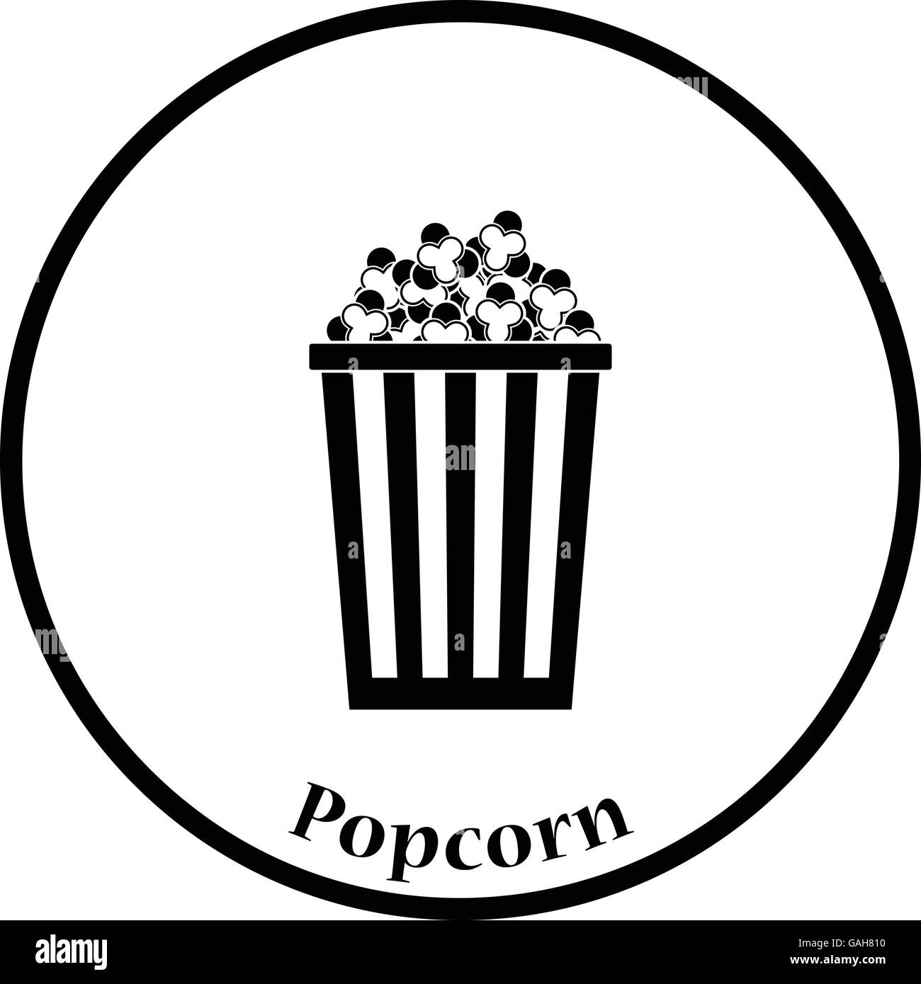 Single popcorn Stock Vector Images - Alamy