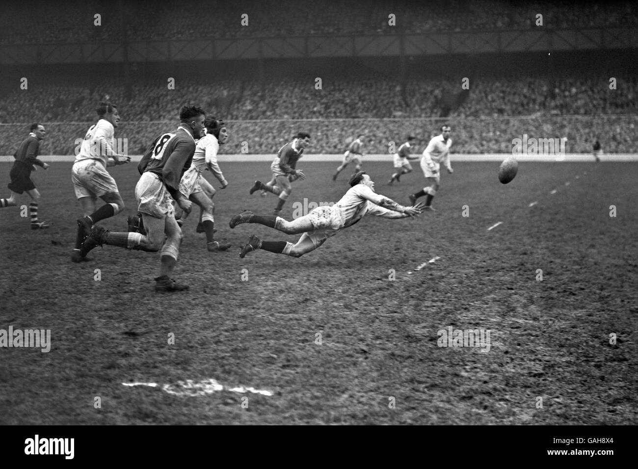 Wales rugby 1950s hi-res stock photography and images - Alamy