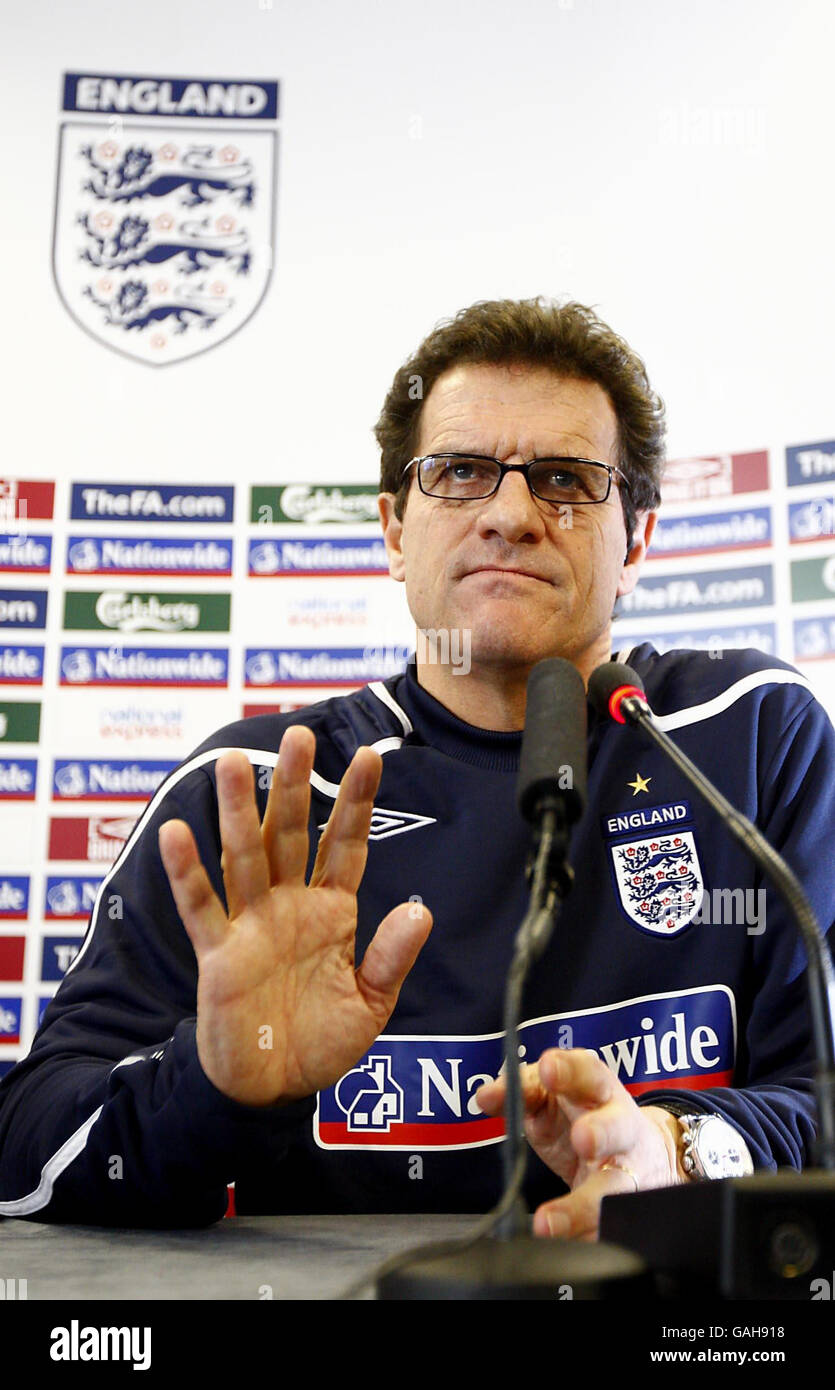 Soccer england half length mid top serious speak speaking england hi ...