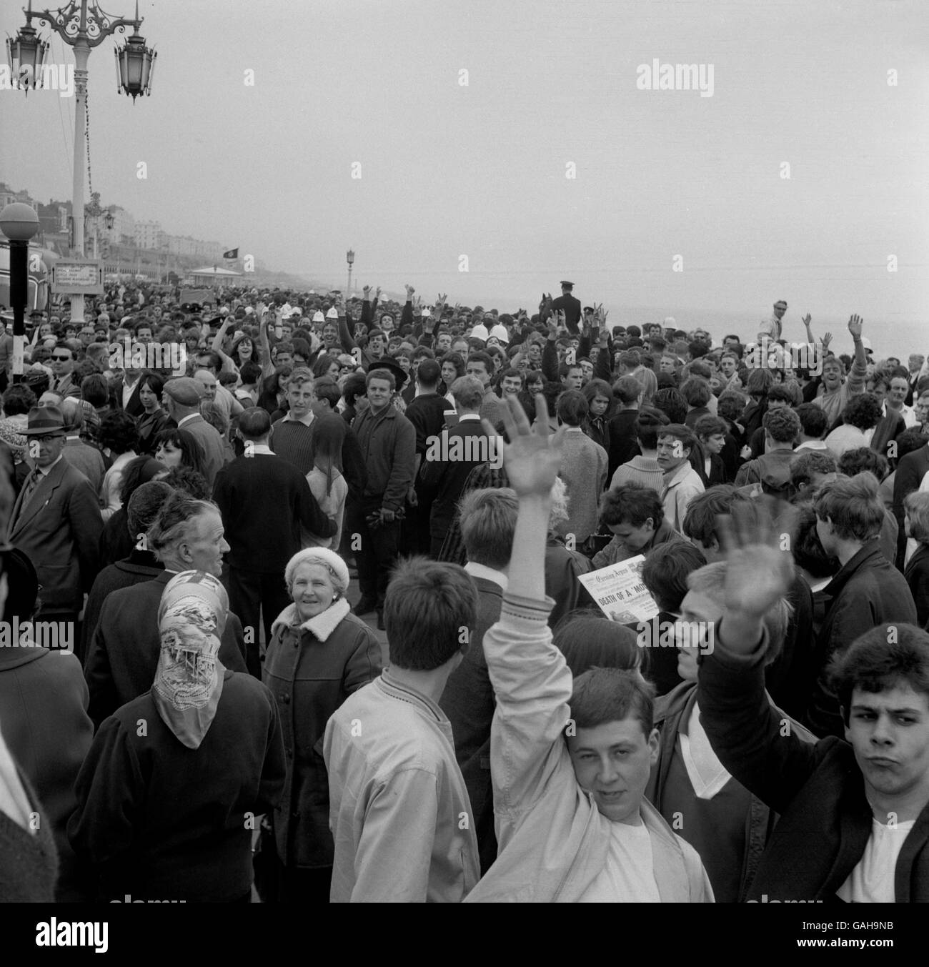 British Crime - Civil Disorder - Mods and Rockers - Brighton Stock ...