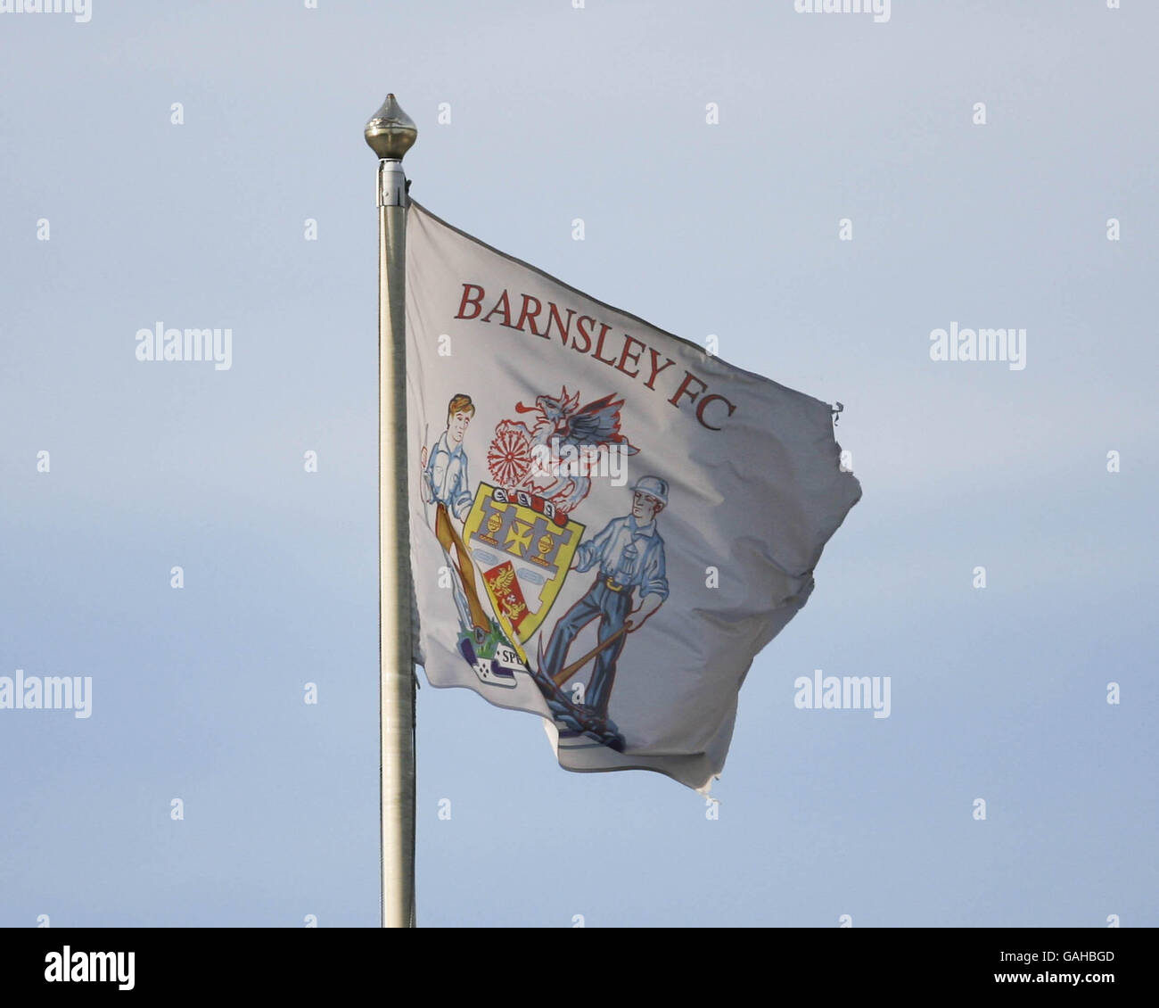 Oakwell stadium flag hi-res stock photography and images - Alamy