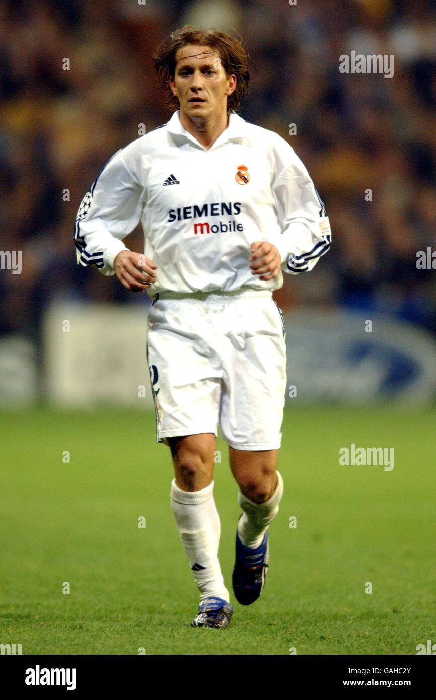 Real madrid v as roma michel salgado hi-res stock photography and ...
