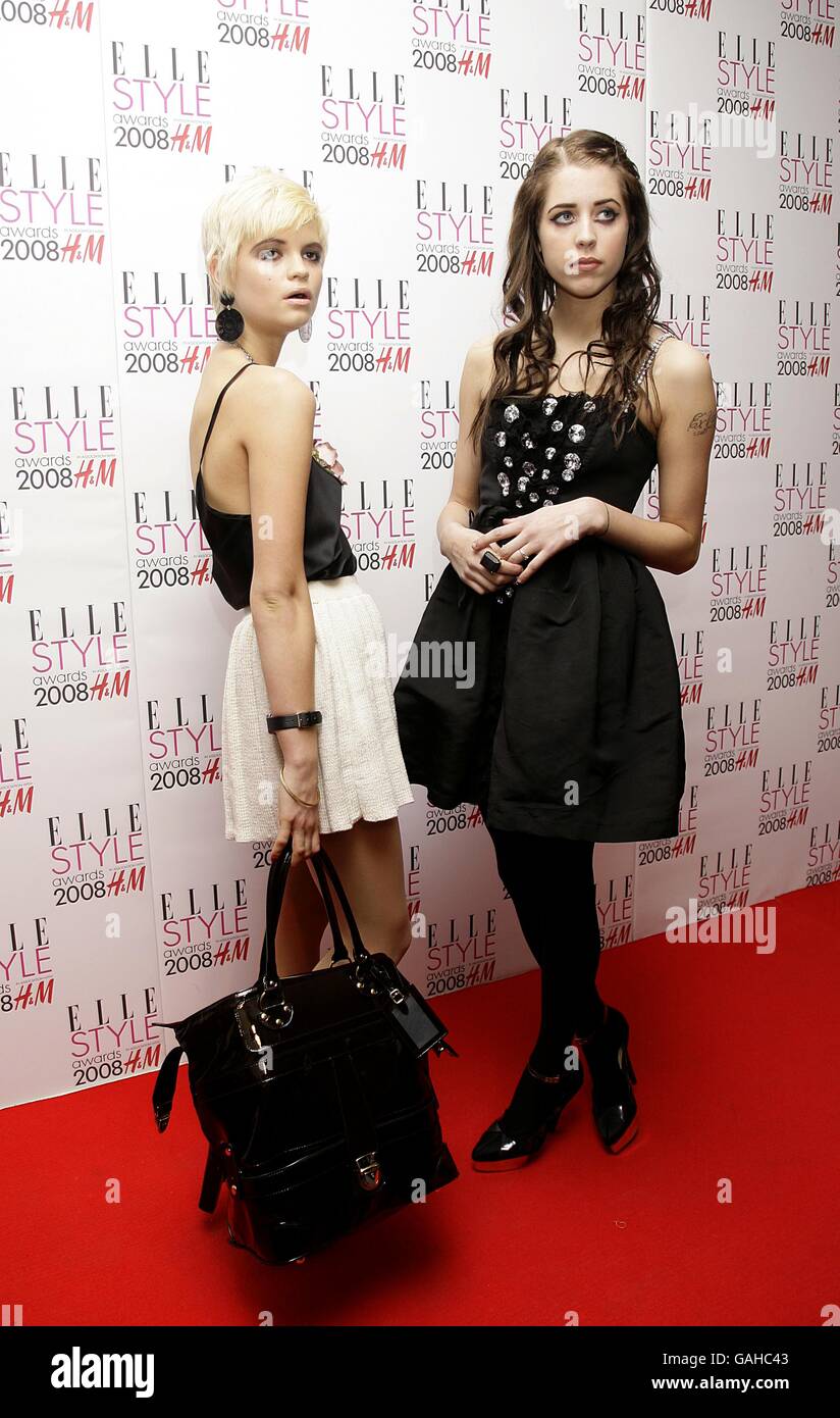 Pixie and Peaches Geldof arrive for the ELLE Style Awards 2008, The ...