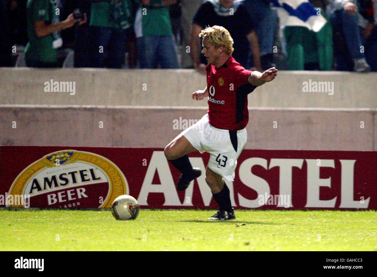 Manchester united champions league board hi-res stock photography and ...