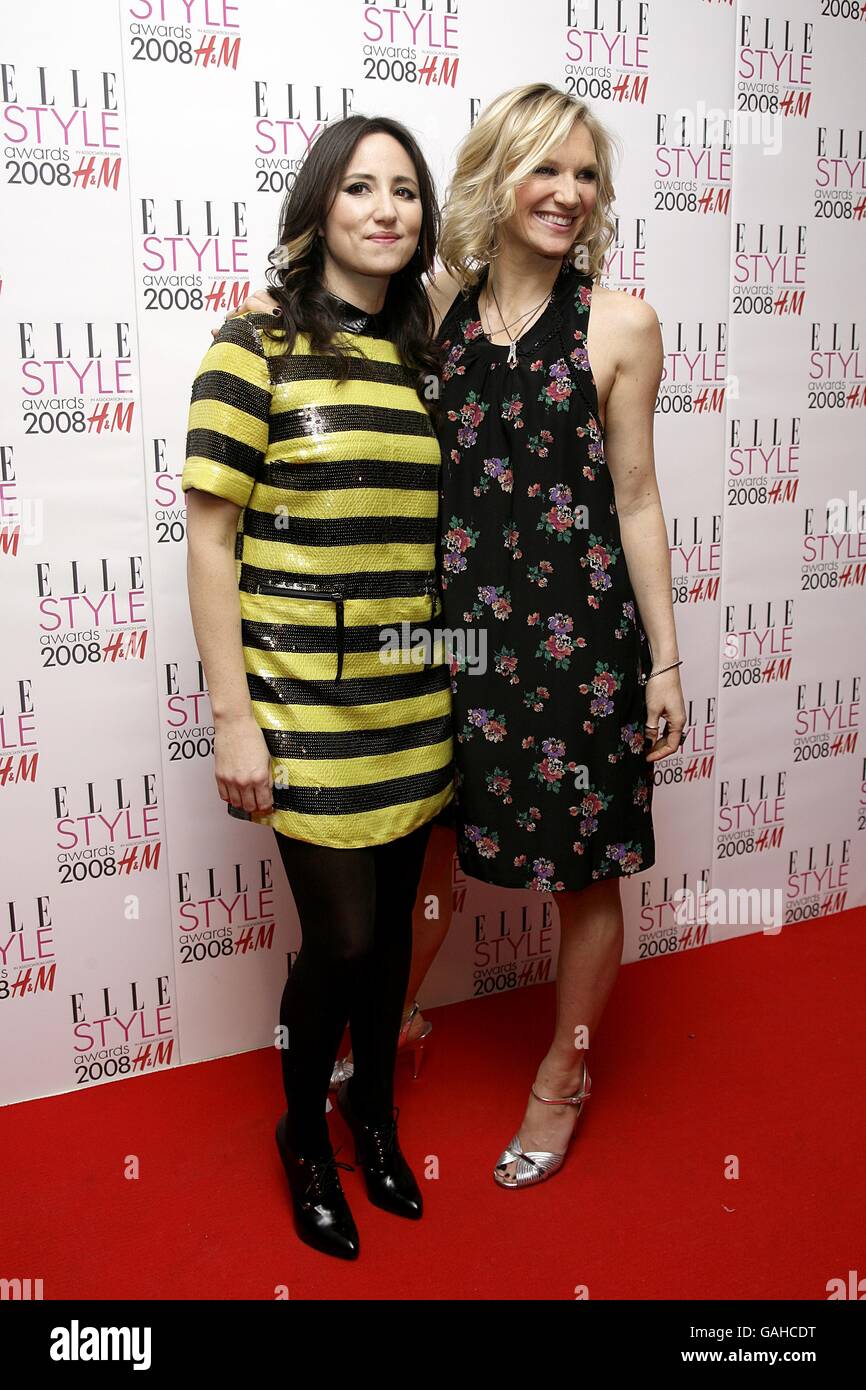 Katie Tunstall (l) and Joe Wiley (r) at the ELLE Style Awards 2008, The ...