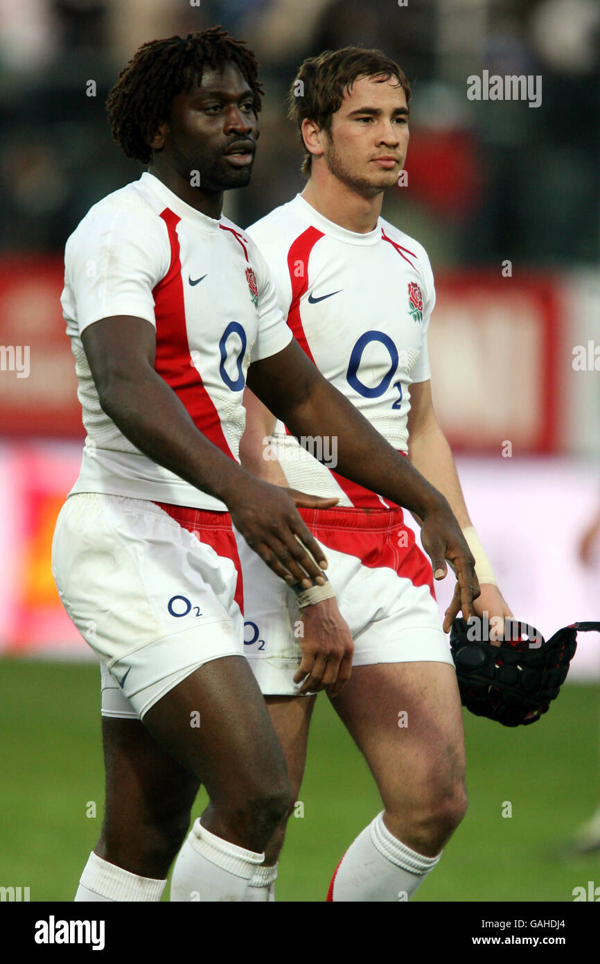 Englands paul sackey and danny cipriani hi-res stock photography and ...