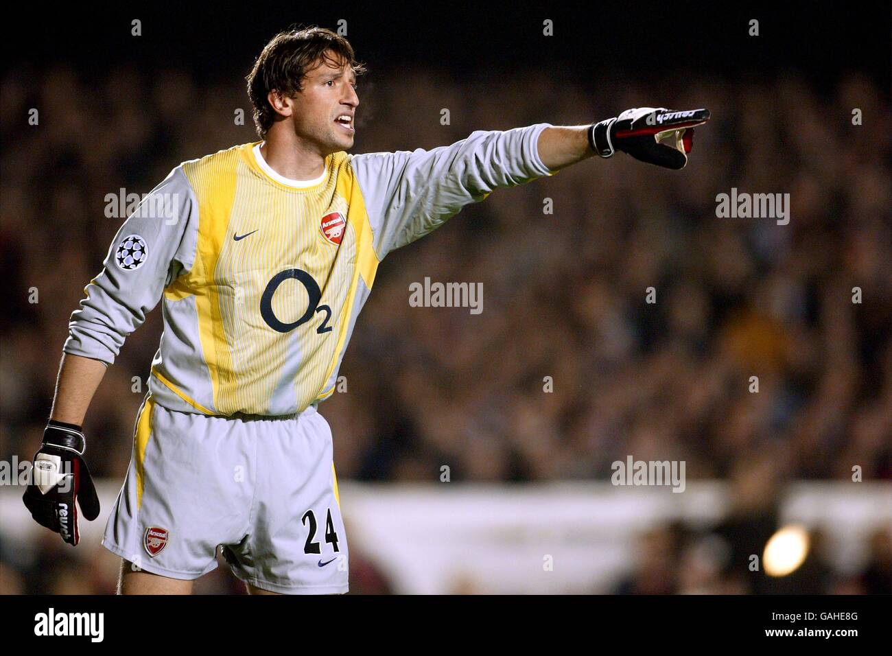 Football top half stock pointing goalkeeper hi-res stock photography ...