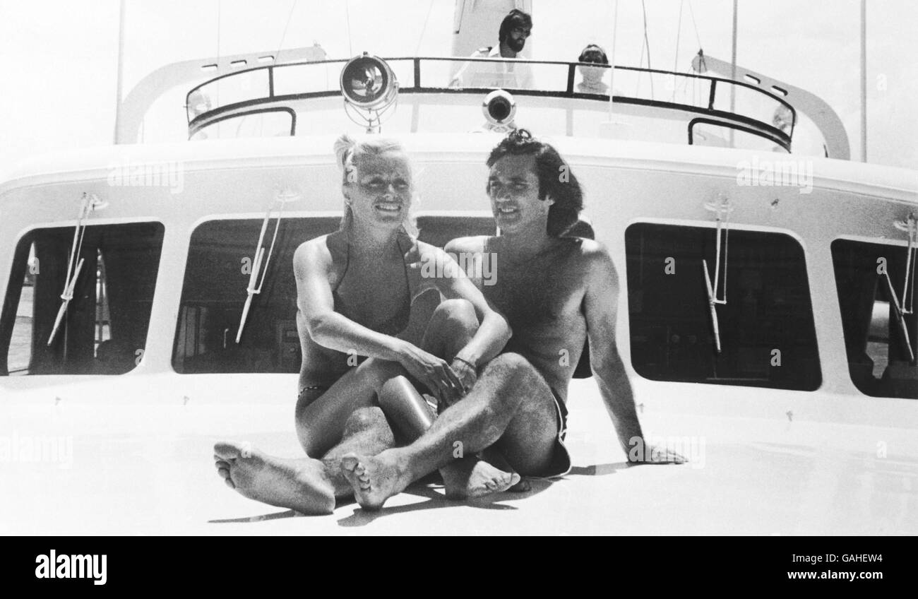 George best wife angie aboard chartered yacht off coast florida hi-res ...